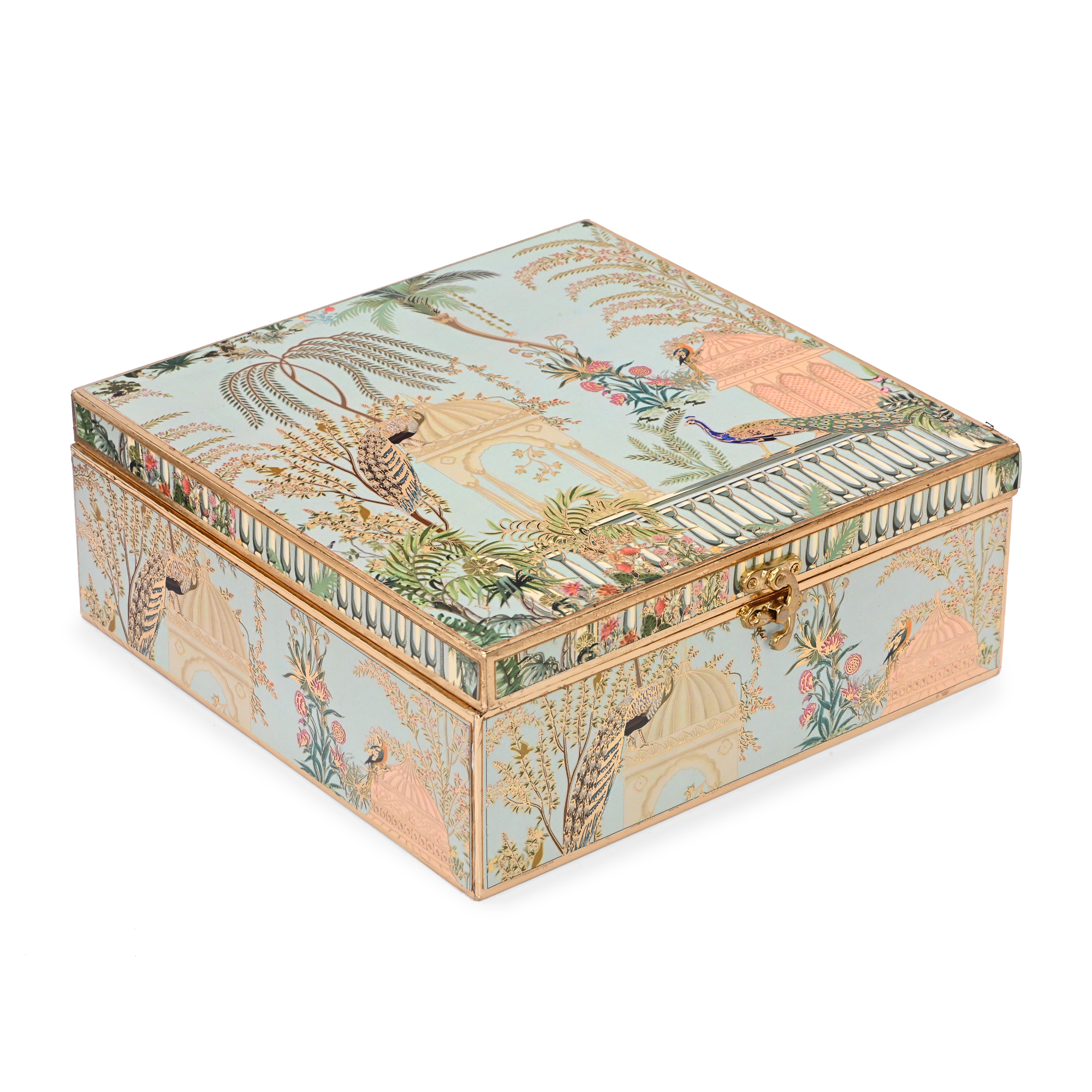Customer Design - Glass Salsa Jar Box - 350 ml each 4 Jar - Peacock in ...